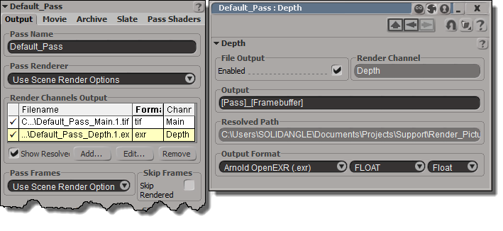 Rendering a Z-depth AOV with Arnold | Arnold Support Corner