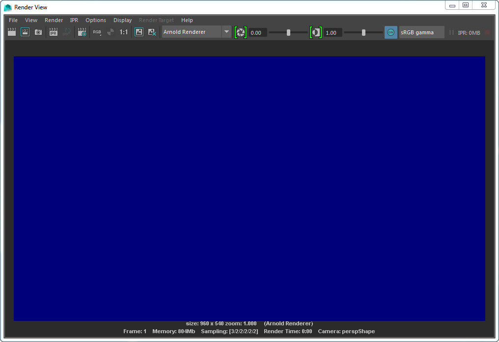 The case of the blue render view | Arnold Support Corner