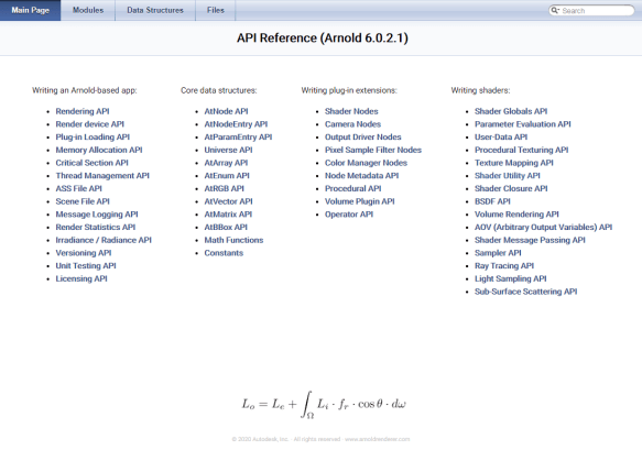 Arnold API docs online | Arnold Support Corner